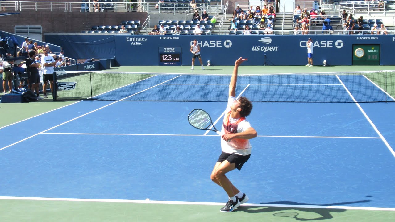Ben Shelton Serve Practice - Monster Tennis Serve Technique - YouTube