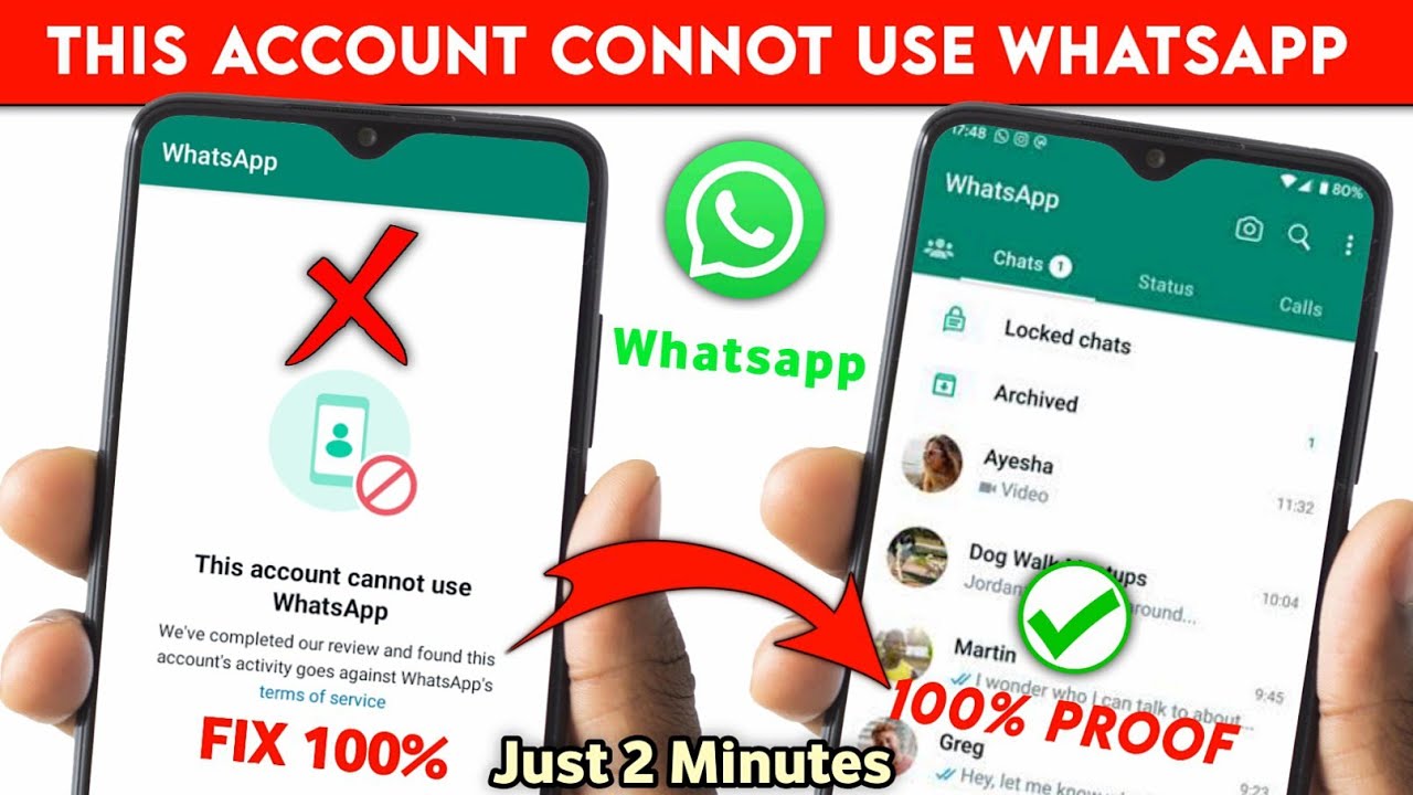 How To Fix This Account Cannot Use Whatsapp | This Account Cannot Use ...