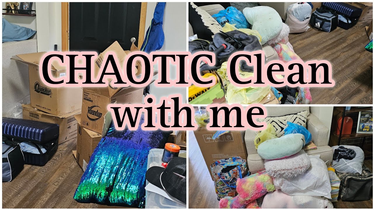 CHAOTIC MESSY WHOLE , ROOM CLEAN WITH ME /CLEANING MOTIVATION - YouTube
