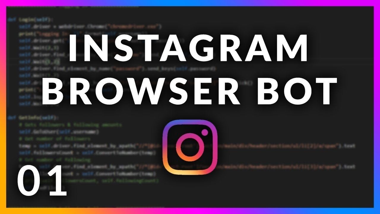 Make Your Own Instagram AutoFollower Bot ! | Python ( InstaPy ) - YouTube