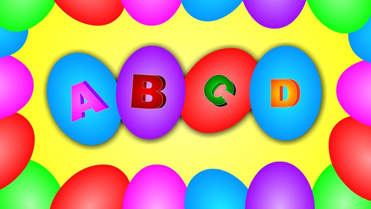 ABC Song | Nursery Rhymes with color eggs | Baby Nursery Rhymes for ...
