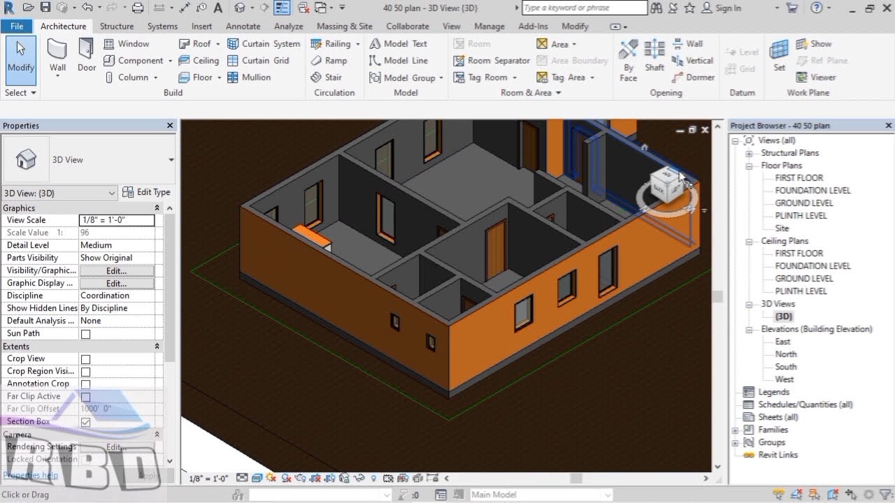Floor plan in Revit || Beginner revit tutorial - YouTube