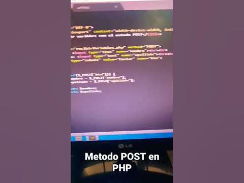 Recibiendo variables con el Metodo POST en PHP - YouTube