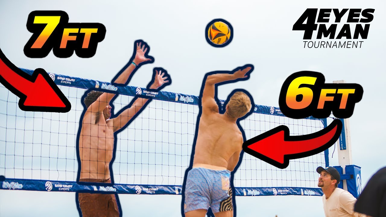 6 Foot vs 7 Foot Volleyball Player | WHO WILL WIN? - YouTube