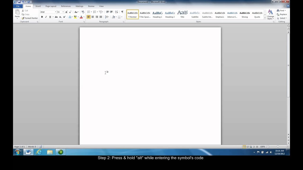 How to Use Symbol Keyboard Shortcuts in Word - YouTube