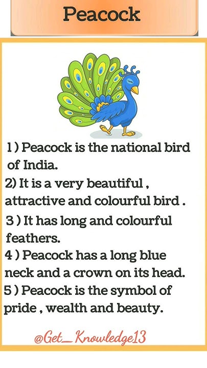 Five lines on Peacock || Five sentences on Peacock🦚🦚#shorts# ...