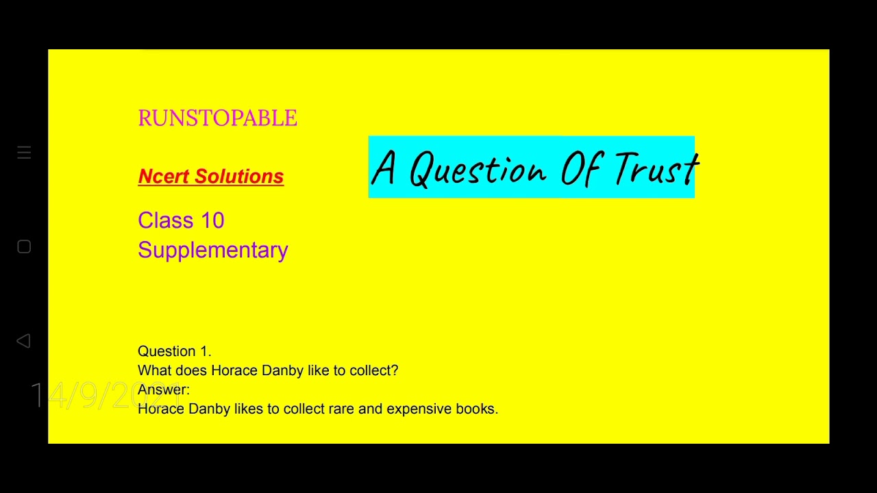 A Question Of Trust Class 10 Ncert Questions And Answer Supplementary a-question-of-trust-class-10-ncert-questions-and-answer-supplementary