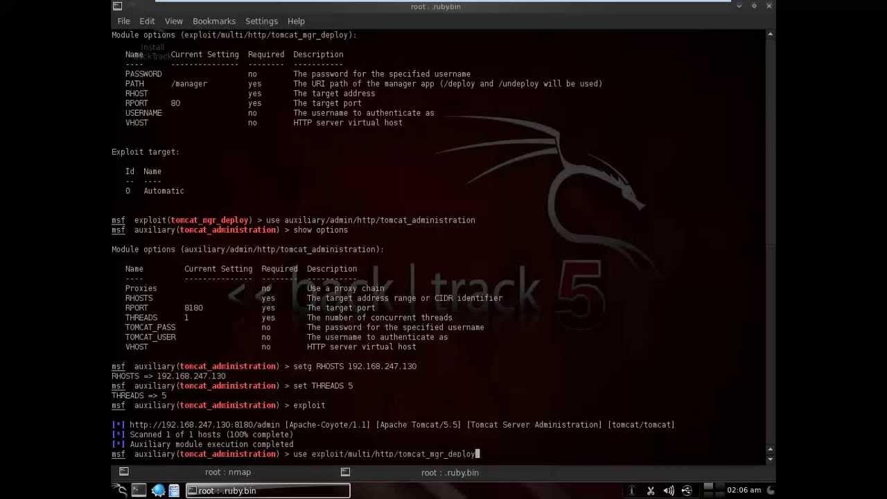 Attacking Metasploitable - Apache Tomcat - Metasploit Tutorial - YouTube