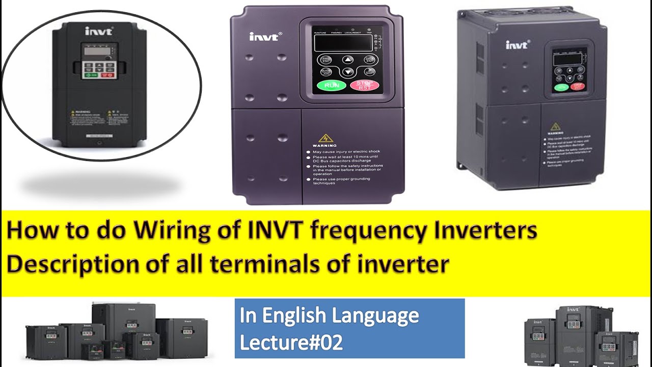 02-How to do Wiring of INVT Frequency Inverters terminals in English ...