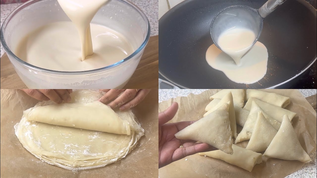 10 minutes recipe- Easy samosa and roll sheet with liquid dough- No ...