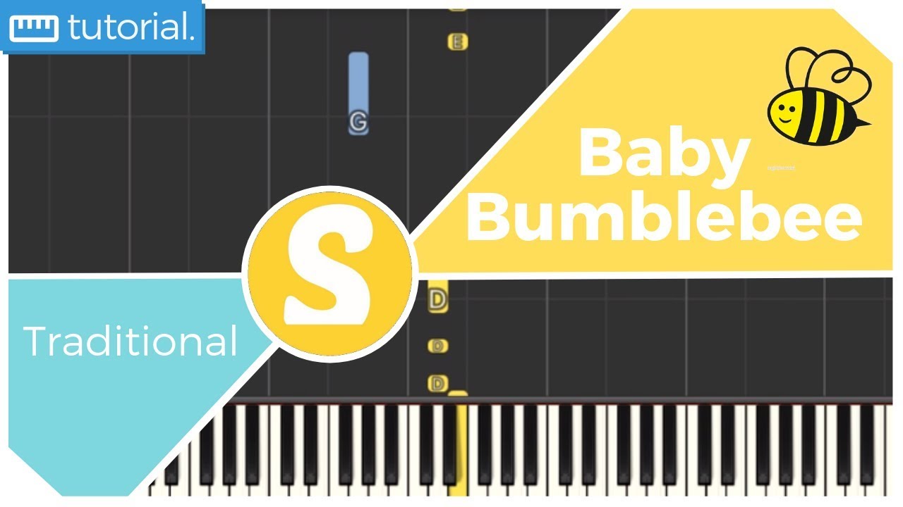 How to play "BABY BUMBLEBEE" | Smart Kids Piano | Kids Piano Tutorials ...