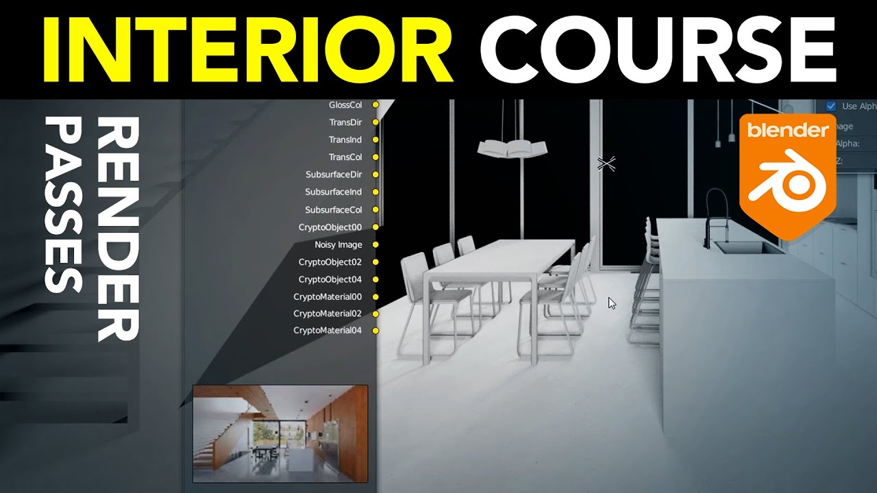 Blender Archviz: Render Passes | Part 48 | - YouTube