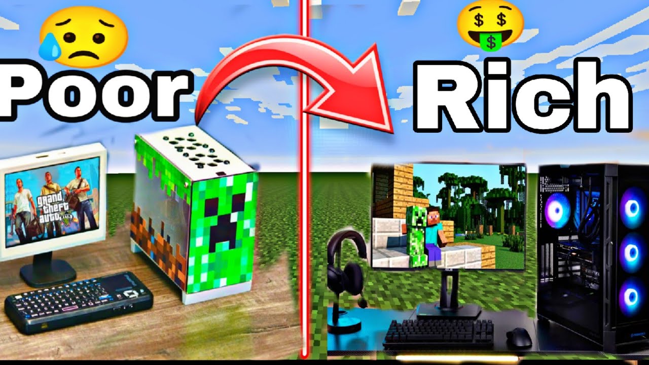poor 😥VS rich 🤑#minecraft #tranding #minecraft #fun #shorts #video # ...