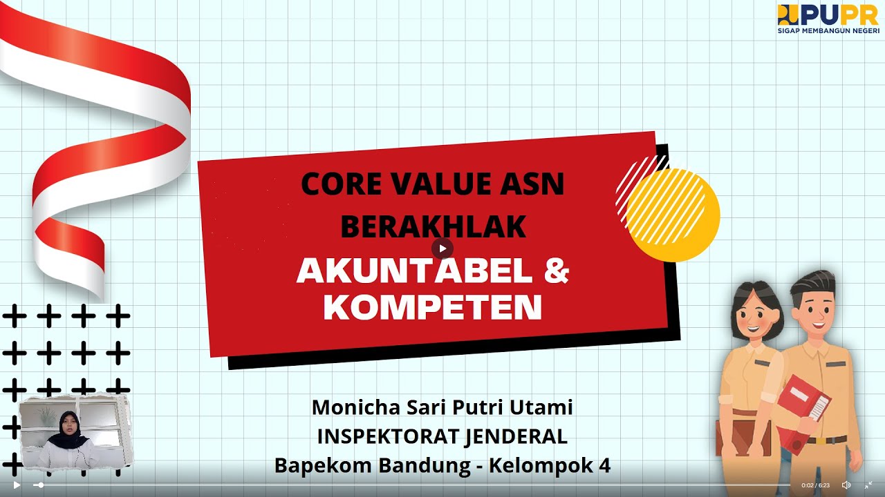 CORE VALUE ASN AKUNTABEL DAN KOMPETEN - YouTube