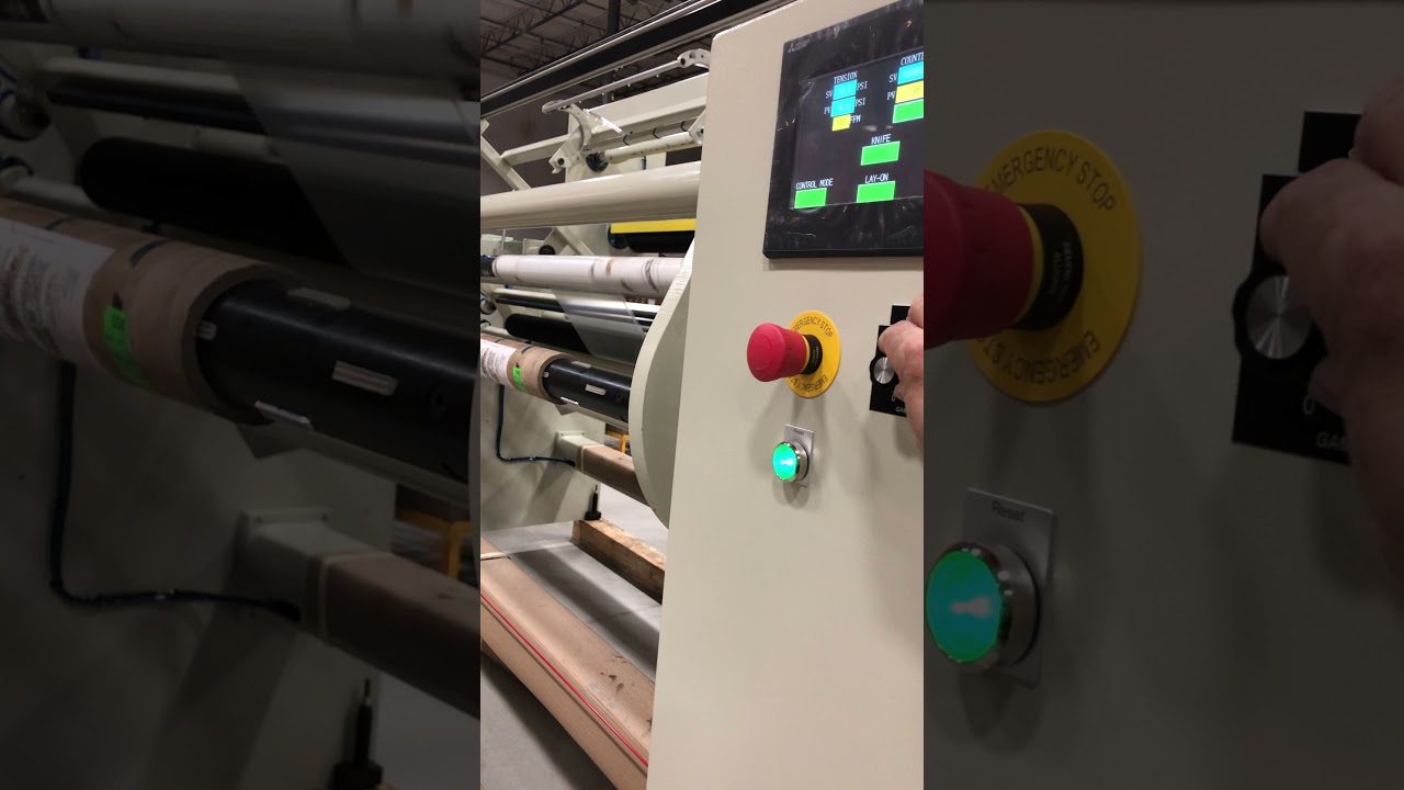 Gamma dual turret winder index demonstrated - YouTube