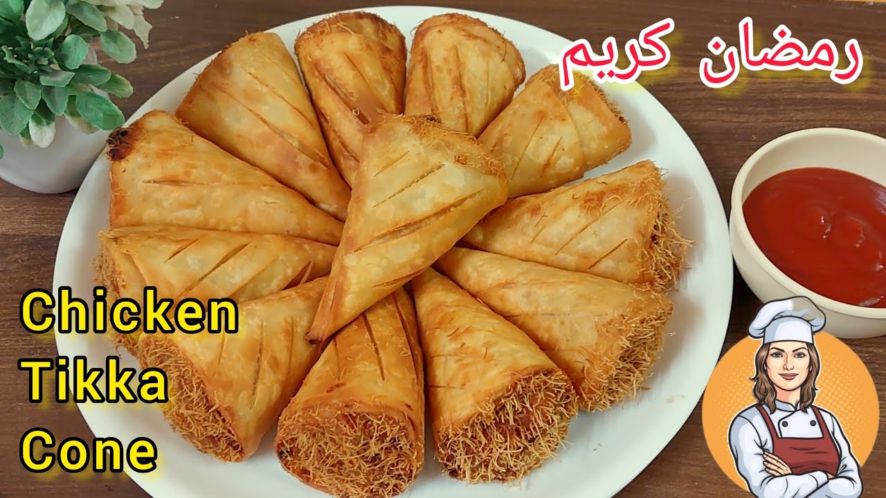 Smokey Chicken Cone || Iftar Special Crispy Chicken Snack || Ramzan ...