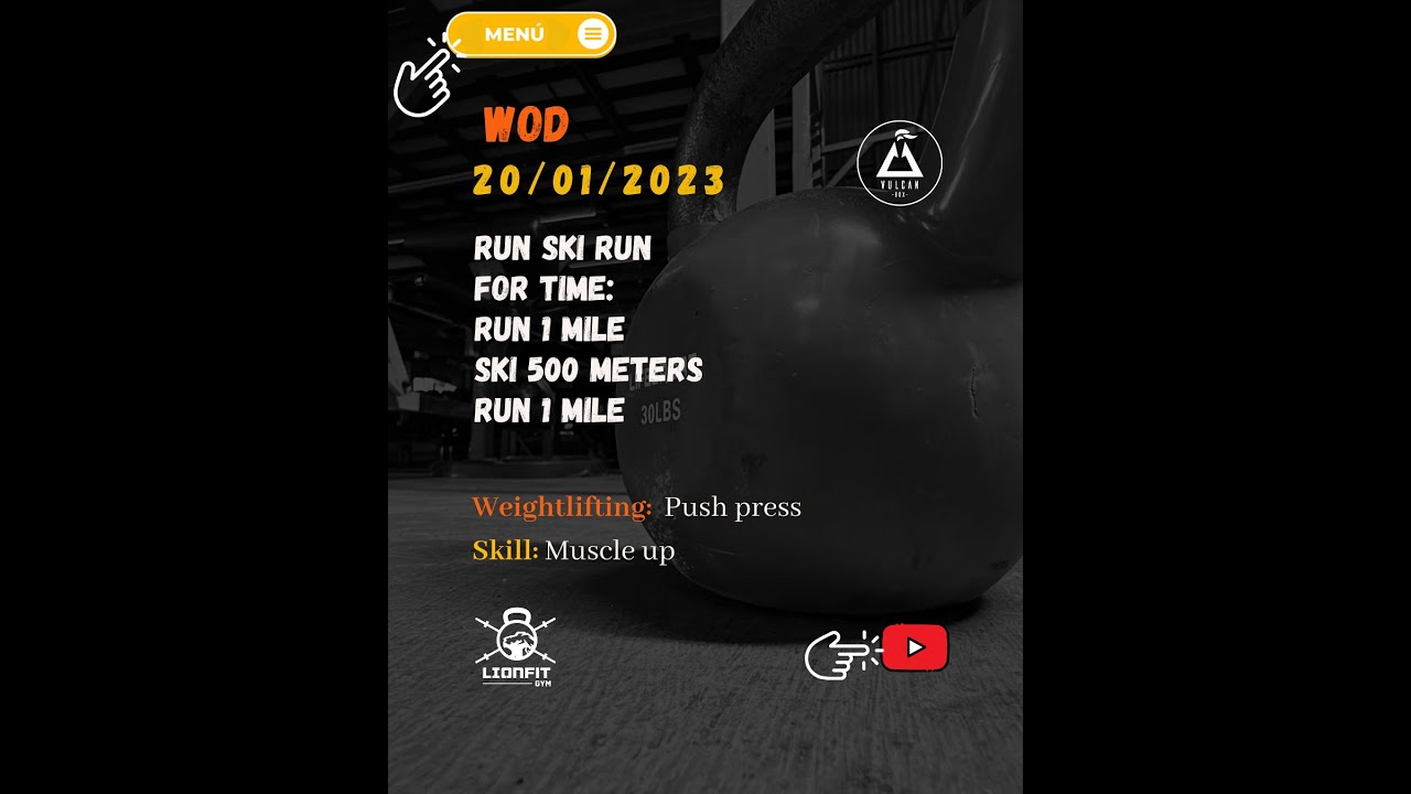 Wod de crossfit sabado 20 de Enero 2024 gimnasio Vulcan box - YouTube