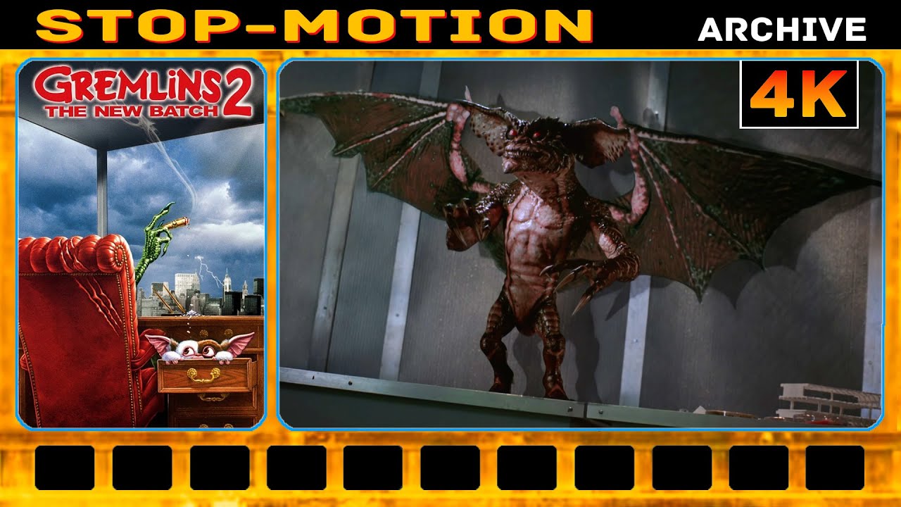 Gremlins 2 The New Batch (1990) Stop-Motion shots 4K - YouTube