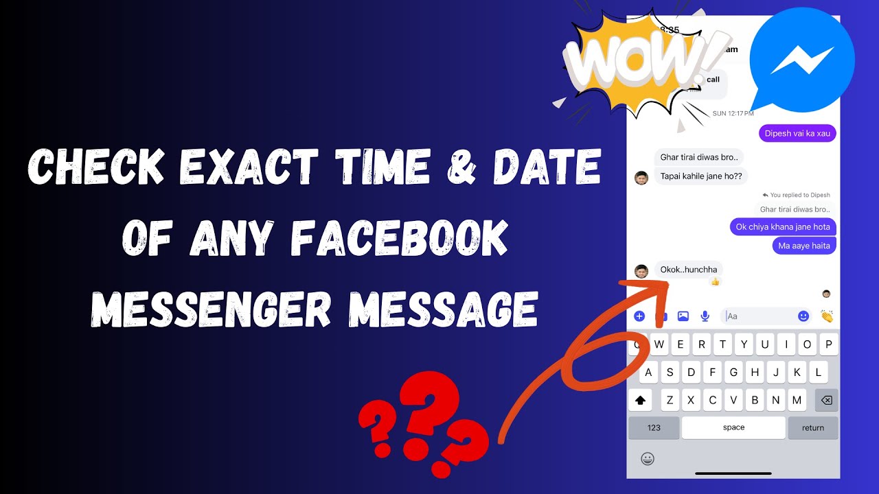 Check the Exact Time & Date of Any Facebook Messenger Message!🔍📆 - YouTube