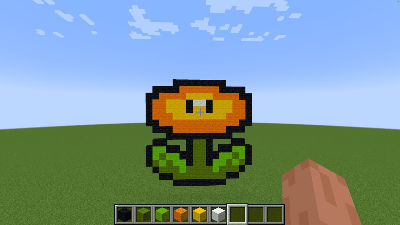 Tutorial como crear la Flor de Fuego de Super Mario en Minecraft ...