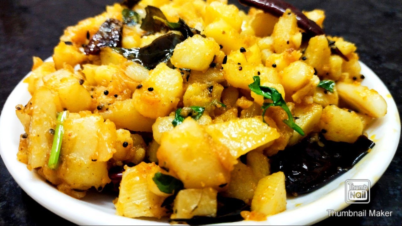 potato fry recipe / potato varuval recipe in tamil - YouTube