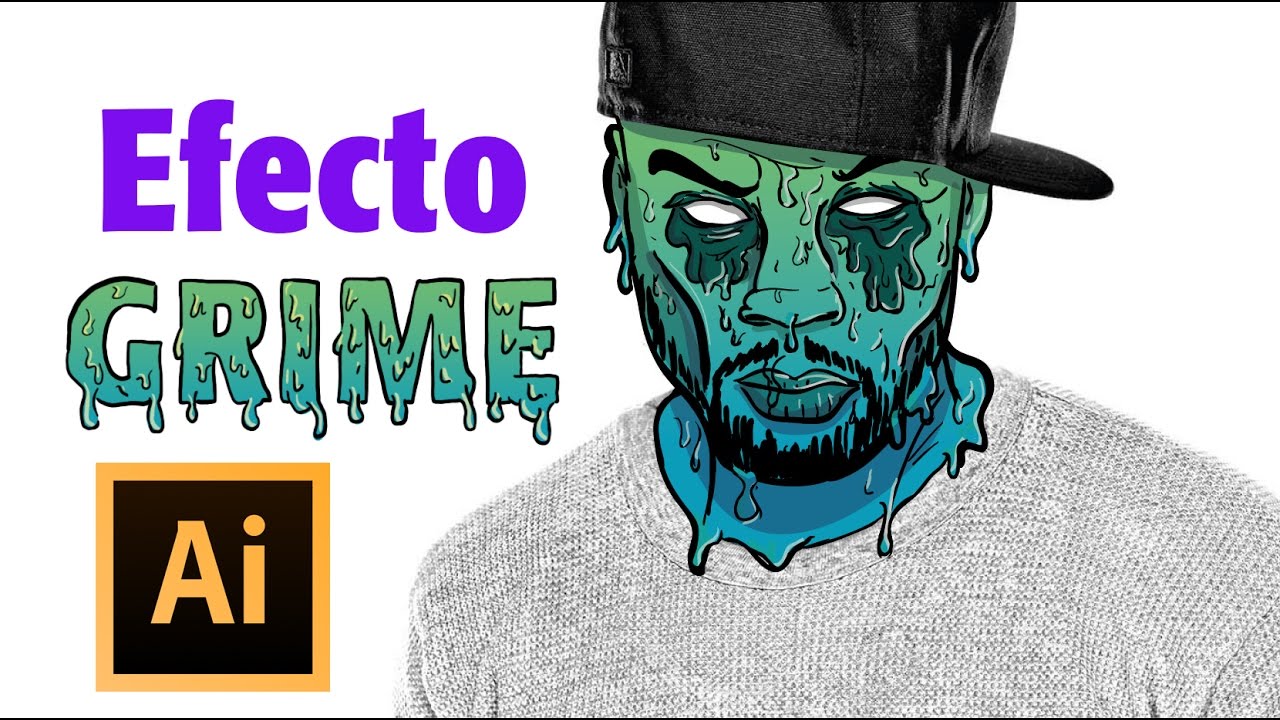 Efecto grime Illustrator - YouTube