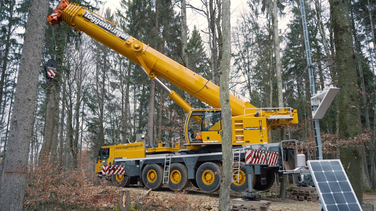 Swiss Canopy Crane site II: Crane Construction (April 2018) - long ...