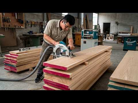 Handcrafting Minimalist Luxury: Woodworking Process of a Young Artisan