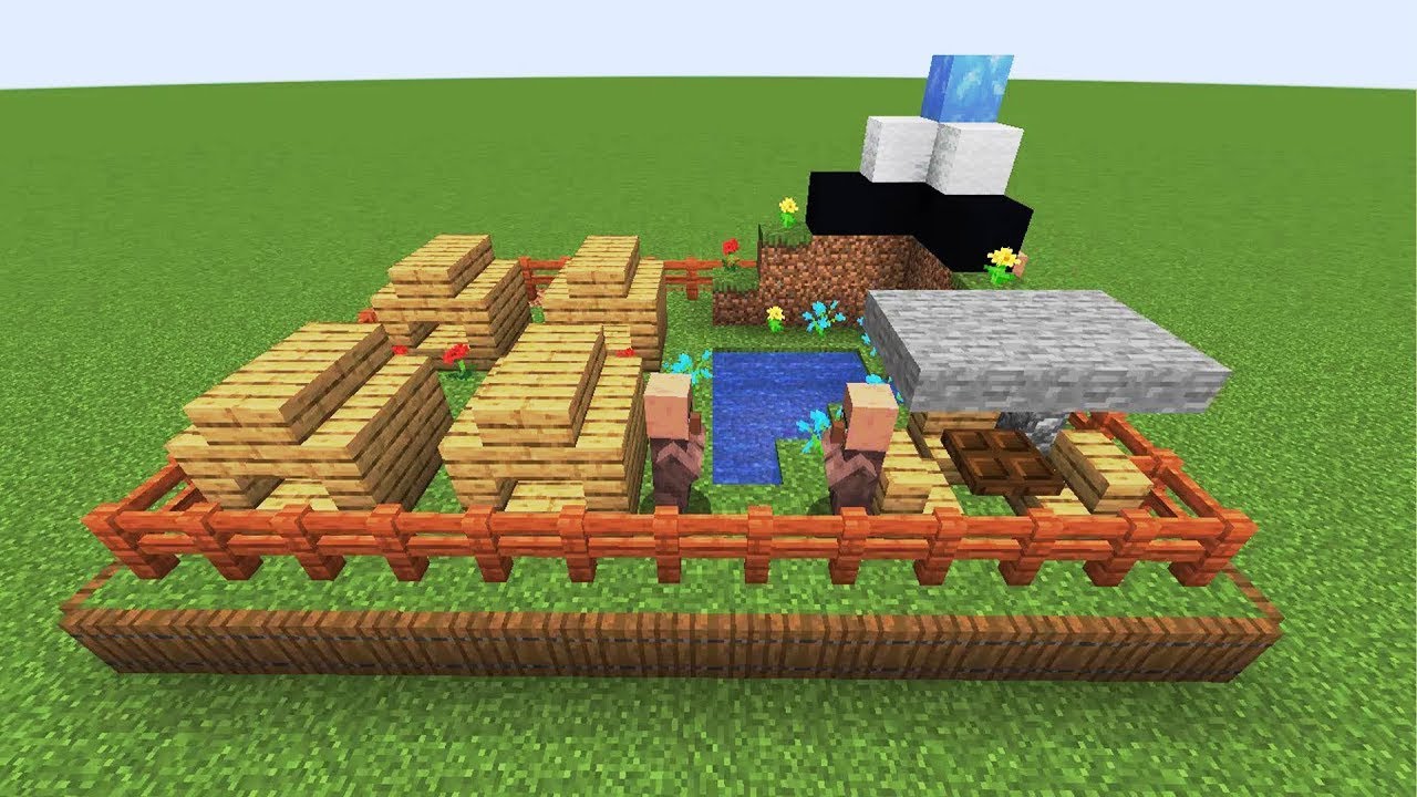 Minecraft : How to build a mini village (secrets of building a happy ...