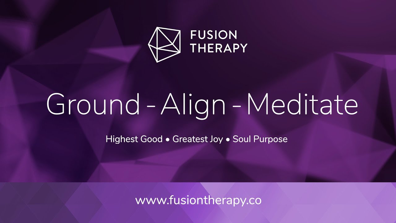 Ground Align Meditate Guided Meditation - Counter distress, panic, fear, addiction and cravings ...