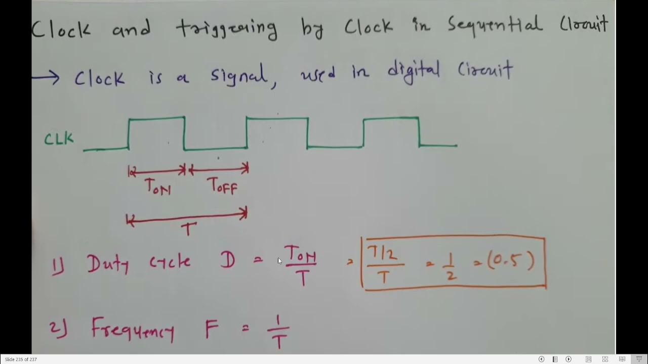 Introduction to Sequential Circuit (Block Diagram & Classification | Clock Signal, Triggering ...