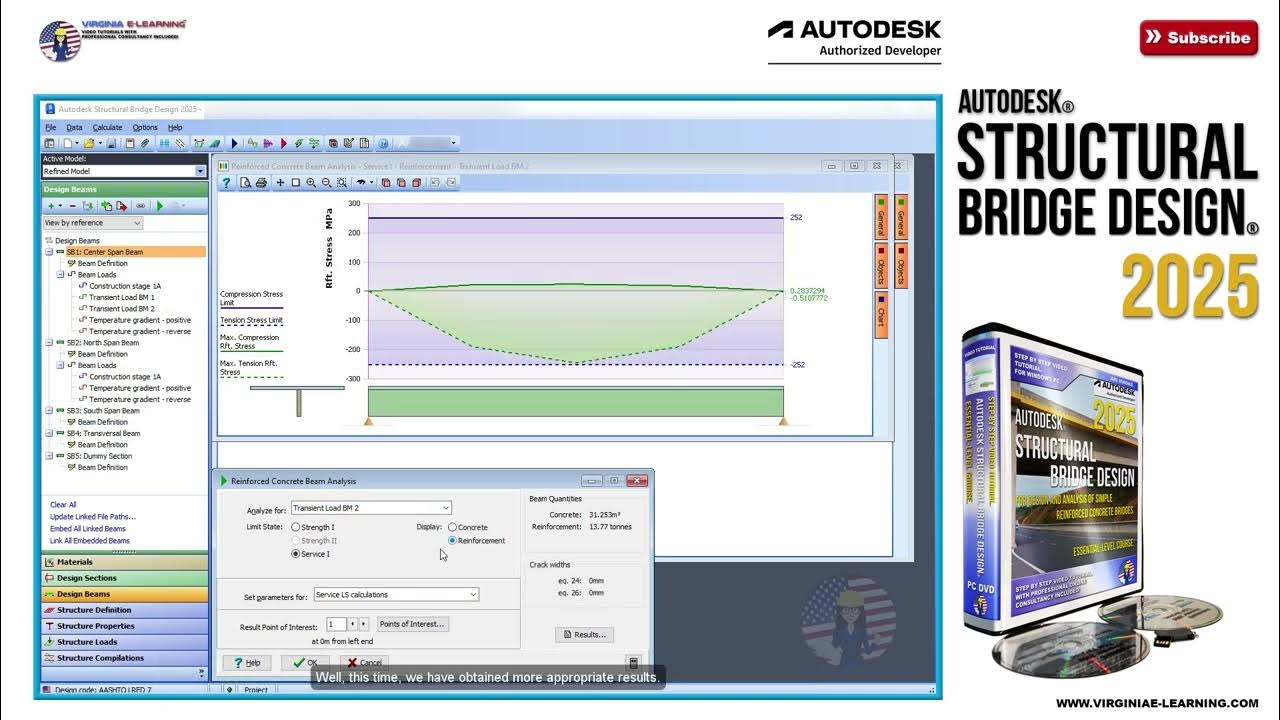 Autodesk Structural Bridge Design - Design and Analysis of Beams ...