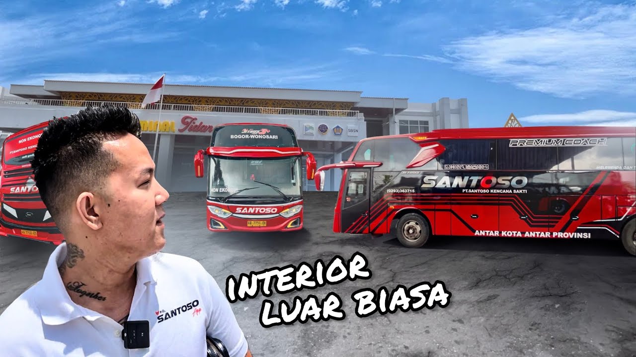 REVIEW Bus TERBARU PO Santoso & Terminal Baru kota Magelang - YouTube