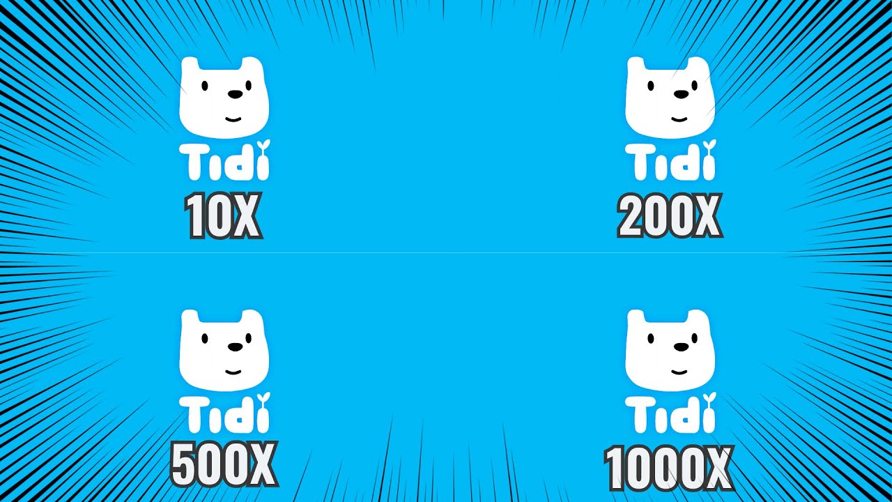 Tidi Intro Logo Getting Faster - YouTube