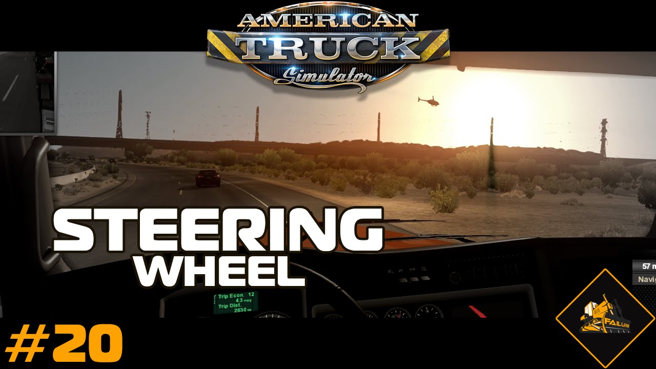 American Truck Simulator with a steering wheel #20 - YouTube
