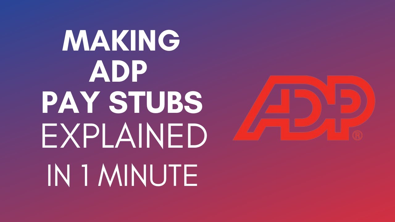 How To Make ADP Pay Stubs 2024 YouTube How To Make ADP Pay Stubs 2024 YouTube