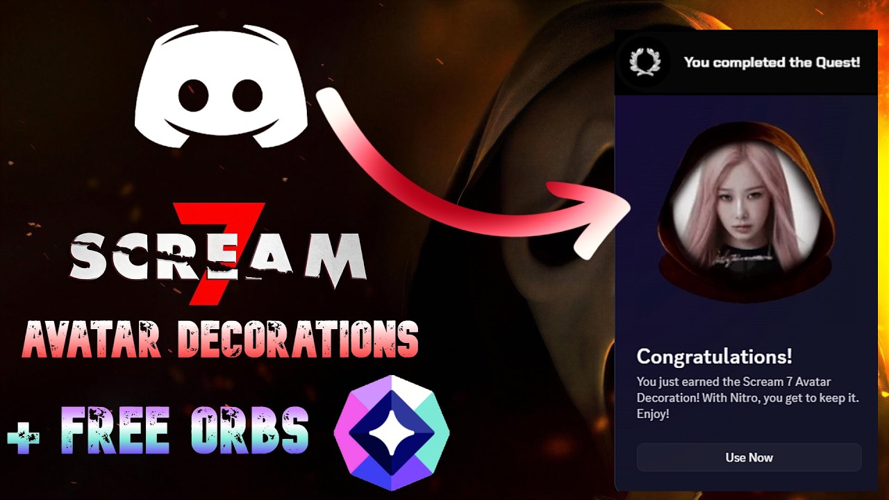Discord • SCREAM 7 QUEST Çözümü BEDAVA Efsane Avatar + Yeni ORBS ...