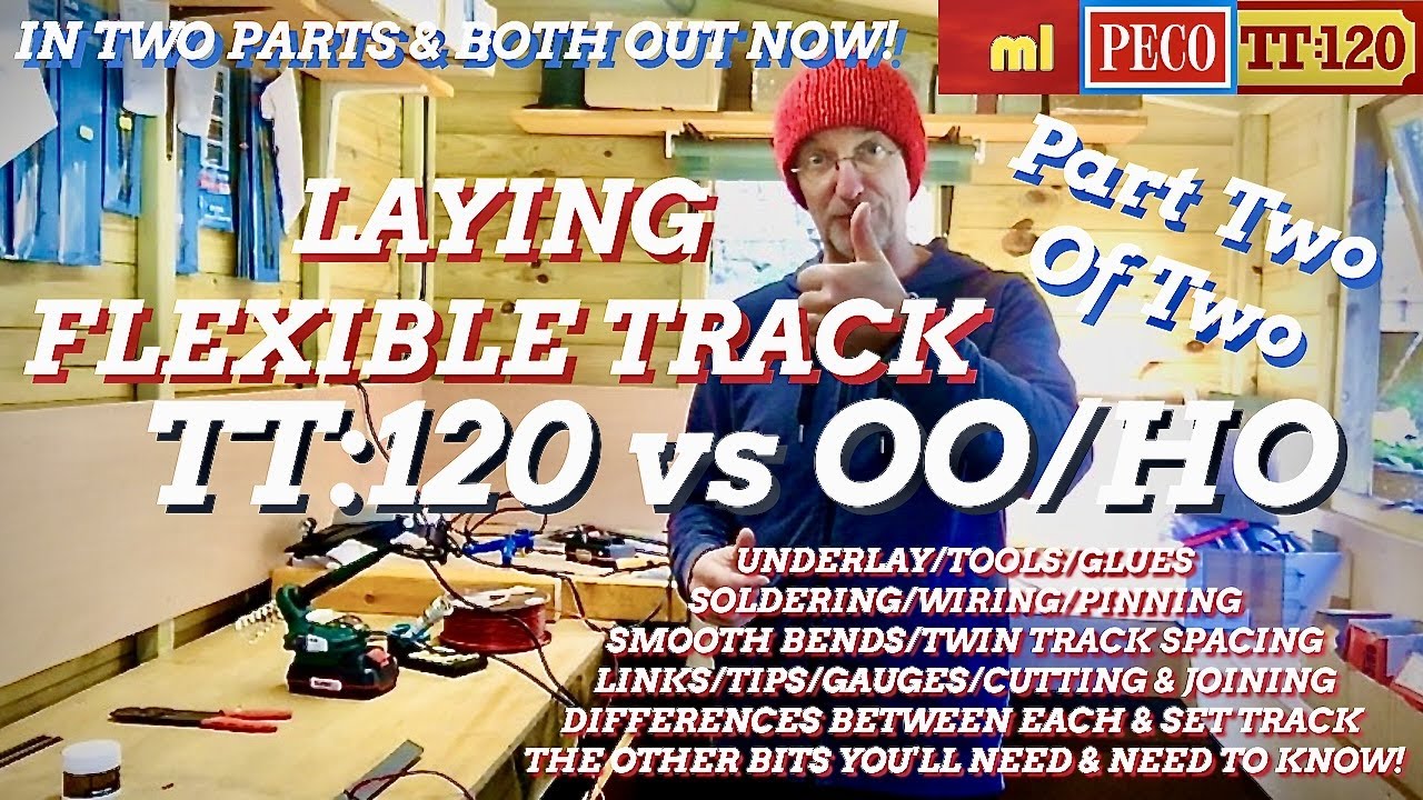 Laying TT:120 OO|HO Peco Flexible Model Railway Track Part 2of2 Fix ...