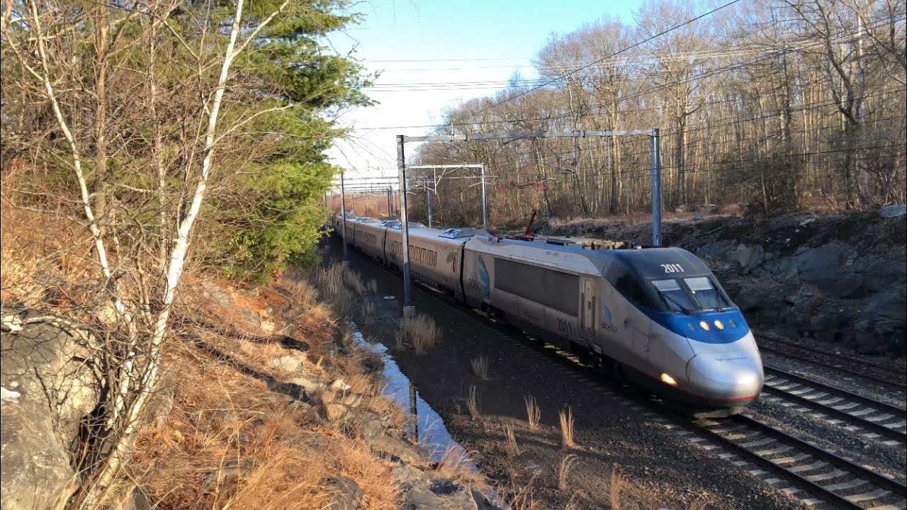 Amtrak Train Action in the Woods in Groton, CT with SAAHC (3/29/21 ...