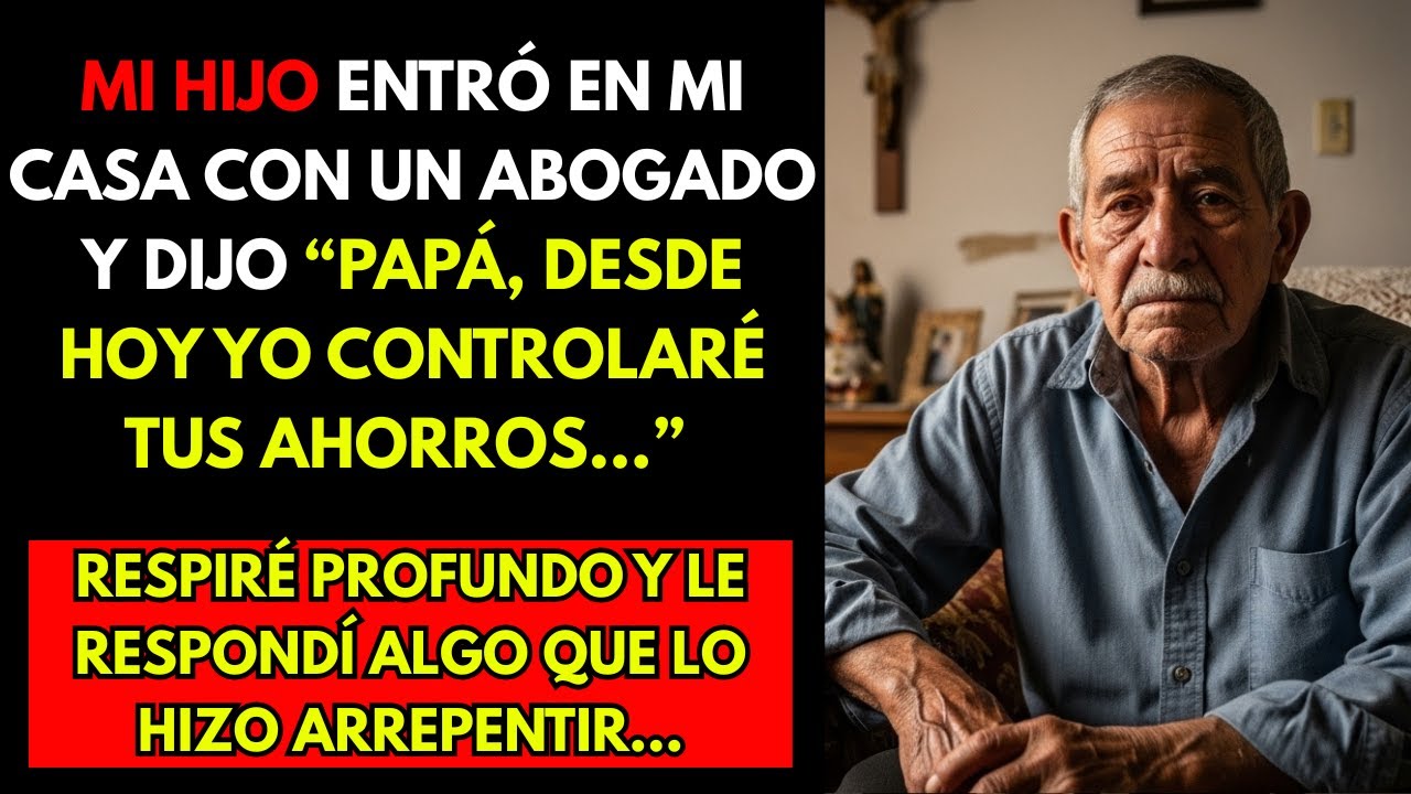 MI HIJO ENTRÓ CON UN ABOGADO Y DIJO: "PAPÁ, DESDE HOY YO CONTROLARÉ TUS ...