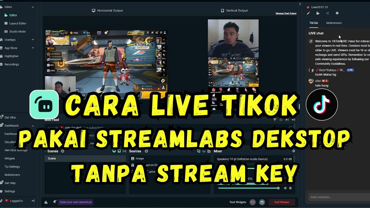 EXPERT Tips untuk LIVE STREAMING di TikTok dengan Streamlabs - YouTube