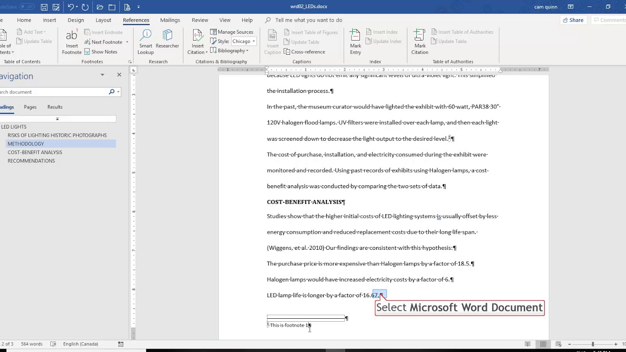 Word Create Business Reports Instruction Video - YouTube