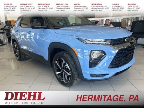 2023 Fountain Blue Chevrolet Traliblazer RS - YouTube