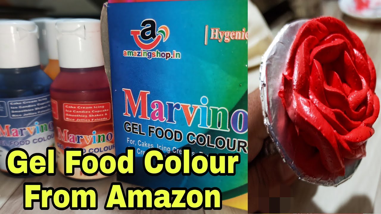 Gel Food Colour from Amazon | How To Use Gel Food Colour in Whipped ...