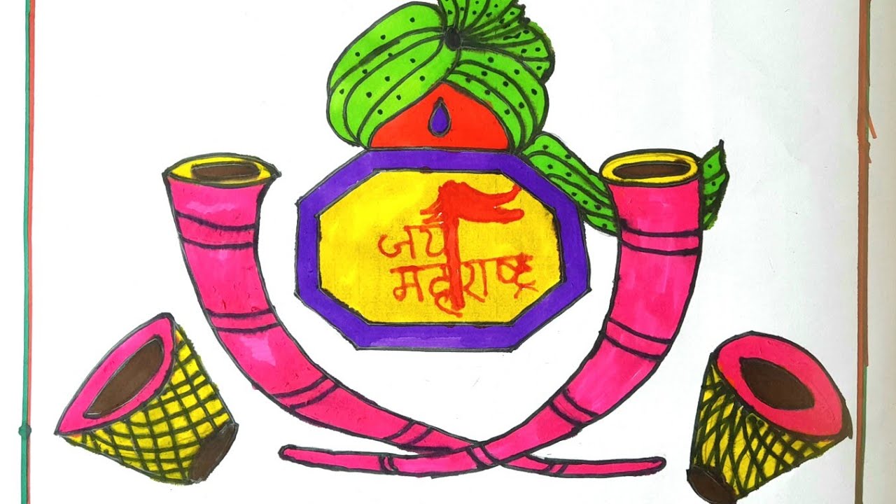 Happy Maratha diwas drawing/ Maratha diwas poster drawing/Simple ...