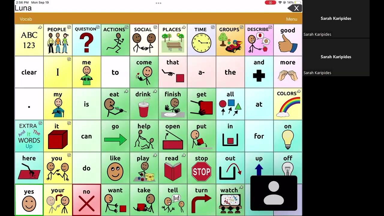 Galvin Therapy AAC (Augmentative and Alternative Communication) Video ...