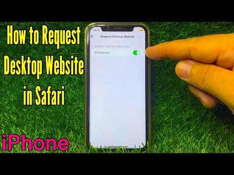 How to Request Desktop Website in Safari on iPhone X - YouTube