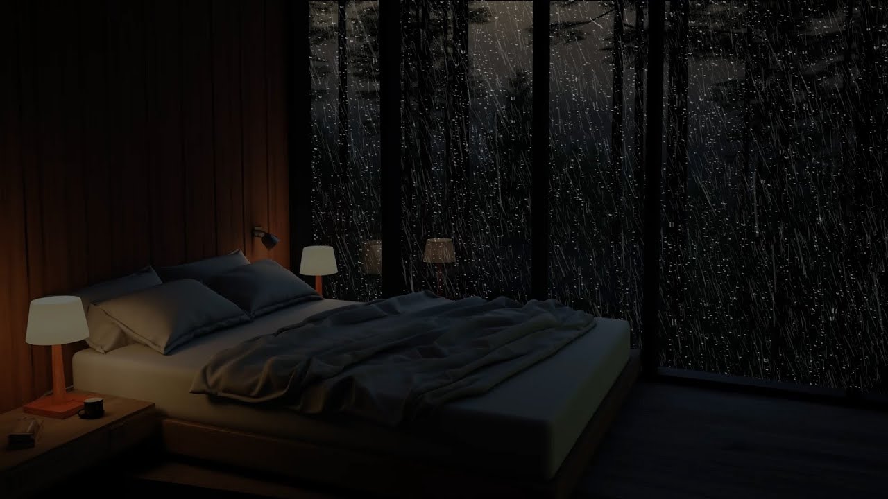 Rain Sounds Outside The Window At Night - Relaxation And Sleep Aid ...