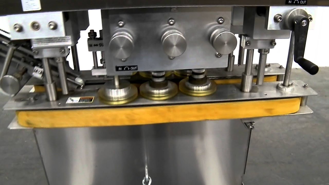 Sigma Packaging E8076 SureKap Inline Capper SK6000-BF6 with Cap Sorter - YouTube