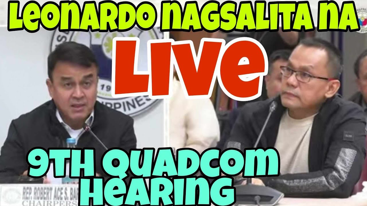 LAGLAGAN NA | LEONARDO NAGSALITA NA QUADCOM - YouTube